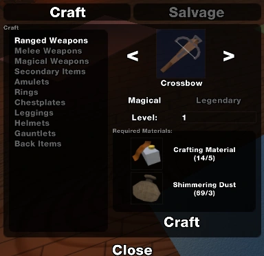 Crafting and Salvaging | Dungeon Delver Wiki | Fandom