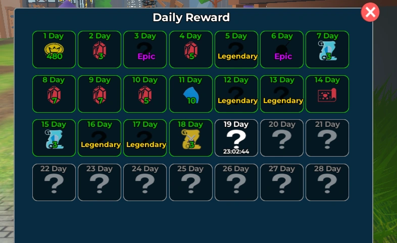 Daily Rewards | Dungeon Leveling Wiki | Fandom