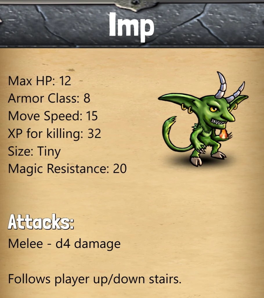 Imp | Dungeon of Slyn Wiki | Fandom