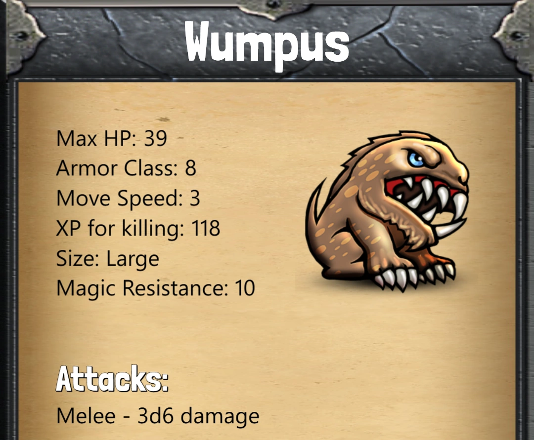 Wumpus | Dungeon of Slyn Wiki | Fandom