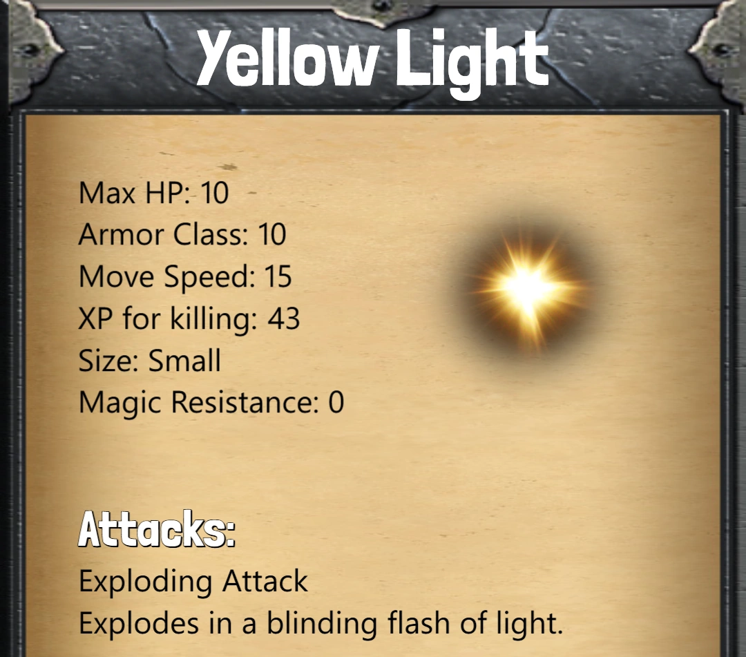 Yellow Light | Dungeon of Slyn Wiki | Fandom