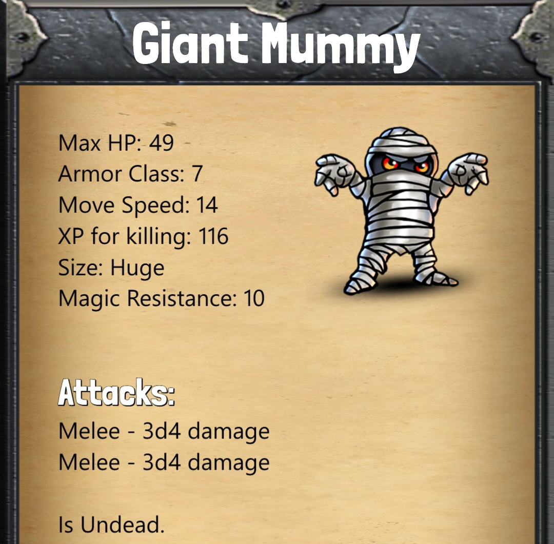 Giant Mummy | Dungeon of Slyn Wiki | Fandom