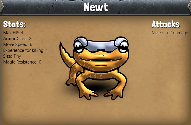 Newt | Dungeon of Slyn Wiki | Fandom