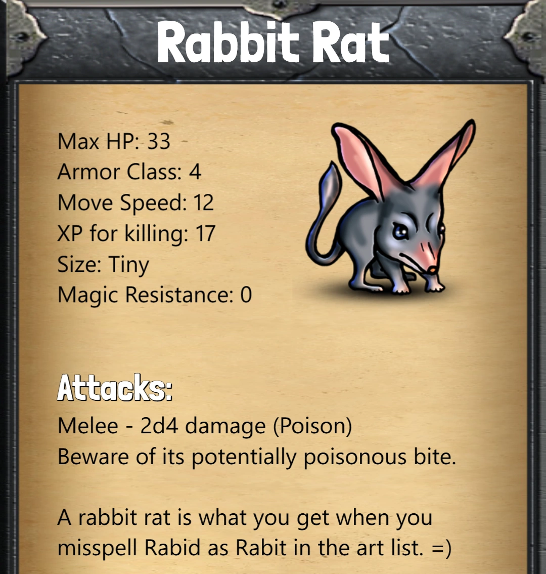 Rabbit Rat | Dungeon of Slyn Wiki | Fandom