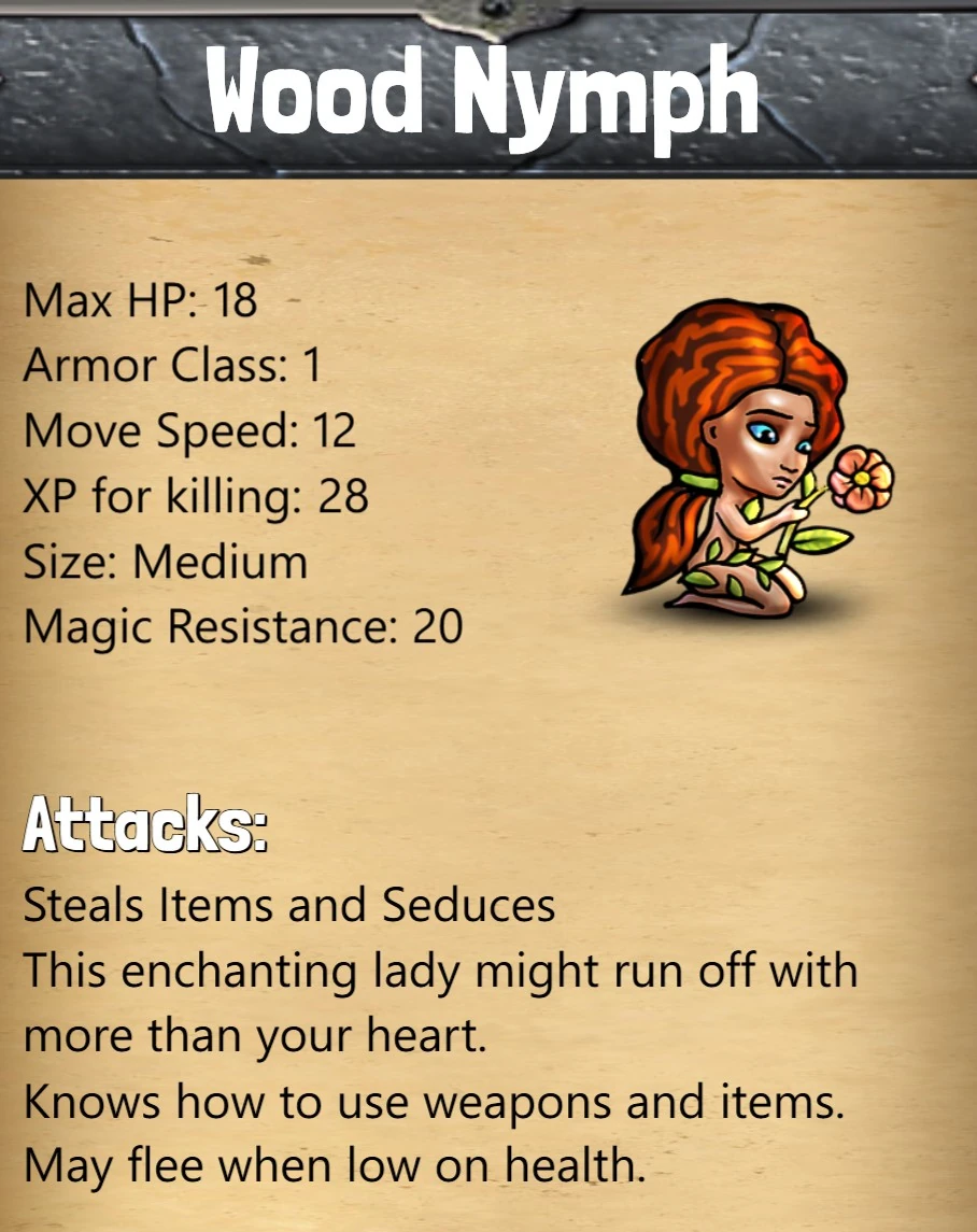 Wood Nymph | Dungeon of Slyn Wiki | Fandom