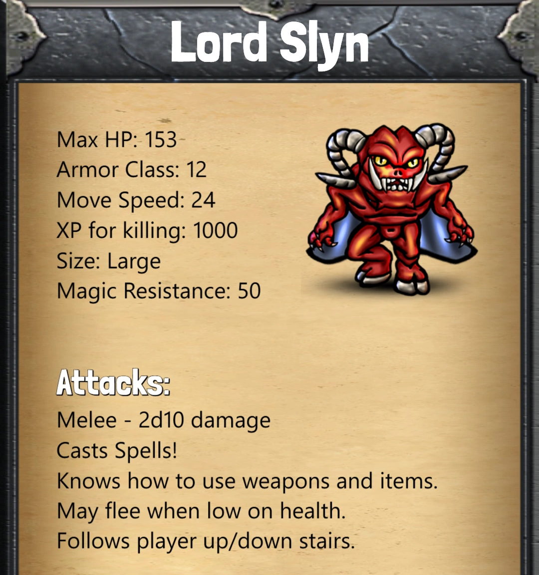 Lord Slyn | Dungeon of Slyn Wiki | Fandom