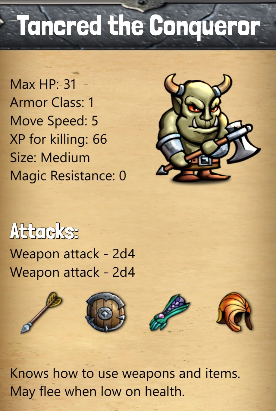 Tancred the Conqueror | Dungeon of Slyn Wiki | Fandom