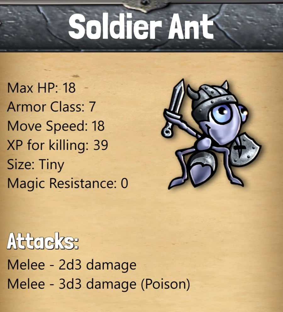Soldier Ant | Dungeon of Slyn Wiki | Fandom