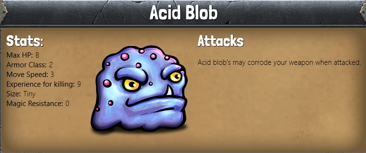 Acid Blob | Dungeon of Slyn Wiki | Fandom