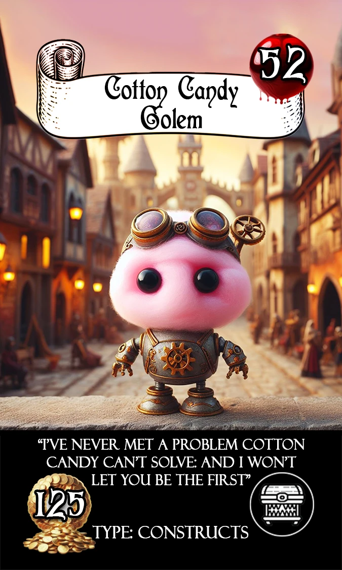 Cotton Candy Golem | Dungeon Path Wiki | Fandom