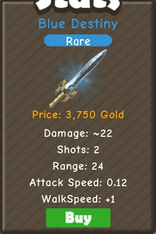 Blue Destiny | Dungeon Simulator ROBLOX Wiki | Fandom