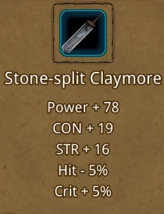 Stone-split Claymore | Dungeon Survivor II Wiki | Fandom