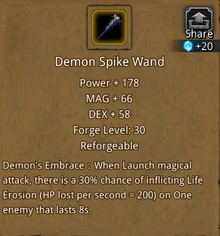 Demon Spike Wand | Dungeon Survivor II Wiki | Fandom