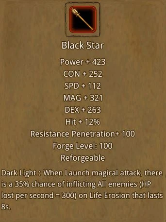 Black Star | Dungeon Survivor II Wiki | Fandom