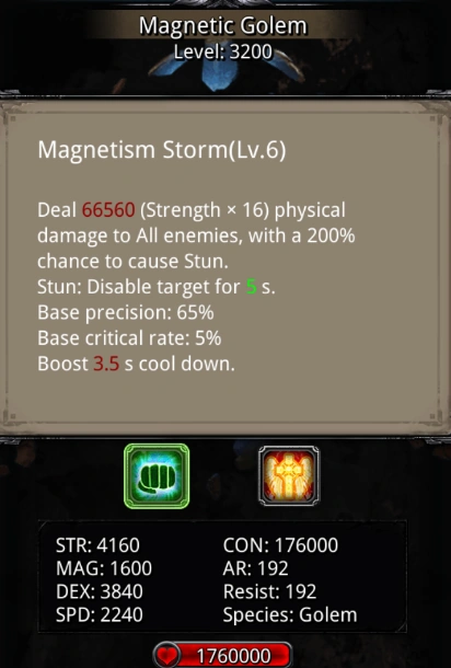 Magnetic Golem Map 20 | Dungeon Survivor II Wiki | Fandom