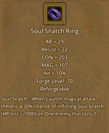 Soul Snatch Ring | Dungeon Survivor II Wiki | Fandom