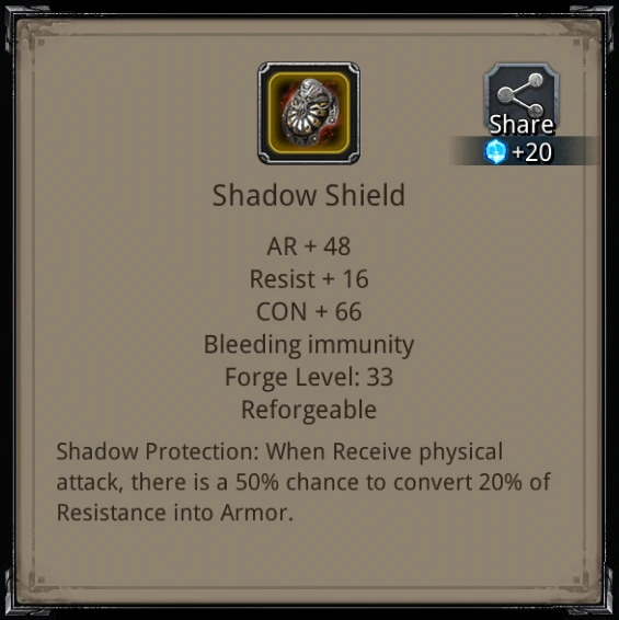 Shadow Shield | Dungeon Survivor II Wiki | Fandom