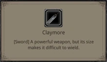 Claymore | Dungeon Survivor II Wiki | Fandom