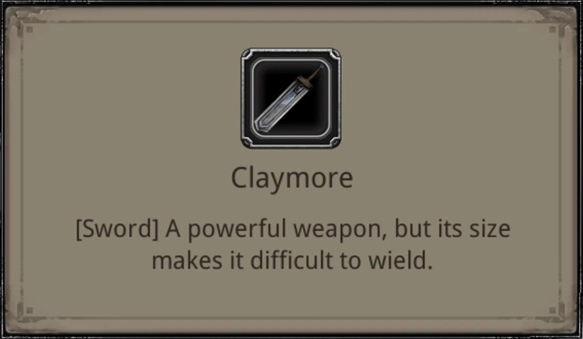 Claymore | Dungeon Survivor II Wiki | Fandom