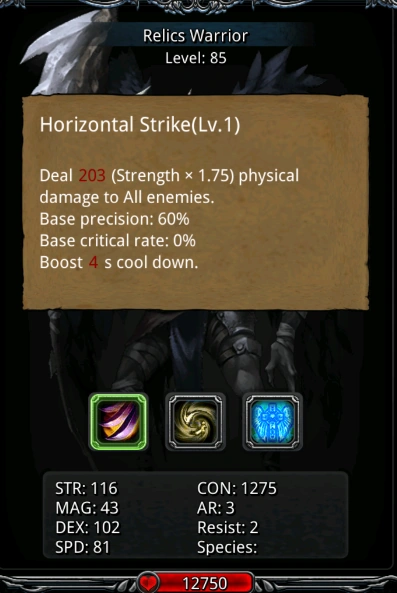 Horizontal Strike L1 16 | Dungeon Survivor II Wiki | Fandom