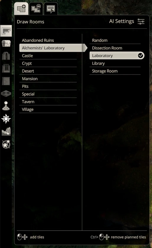 Sidebar – Room Menu | DungeonAlchemist Wiki | Fandom