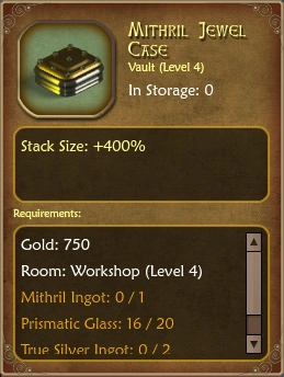 Mithril Jewel Case | Dungeon Overlord Wiki | Fandom