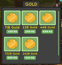 Gold | DungeonQuestRoblox Wiki | Fandom