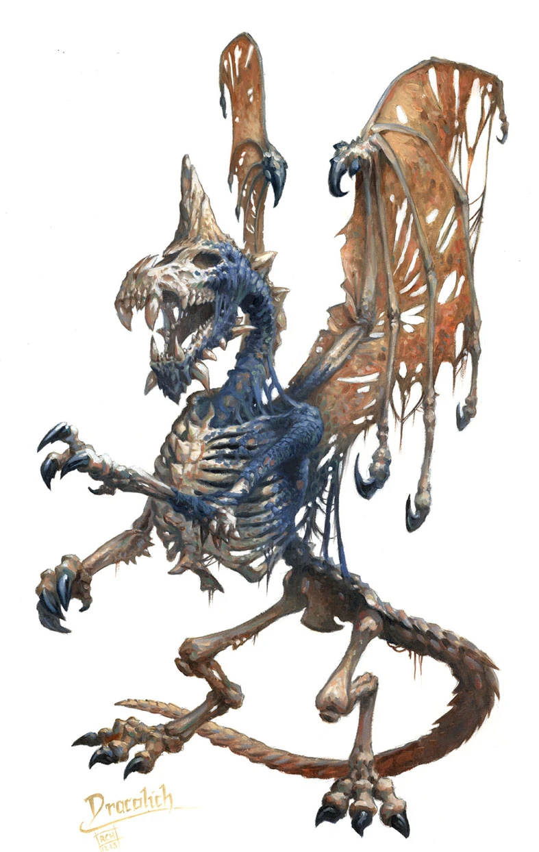 Adult Blue Dracolich | Dungeons & Dragons: Realms of the Forgotten Wiki ...
