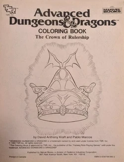 advanced dungeons and dragons coloring book