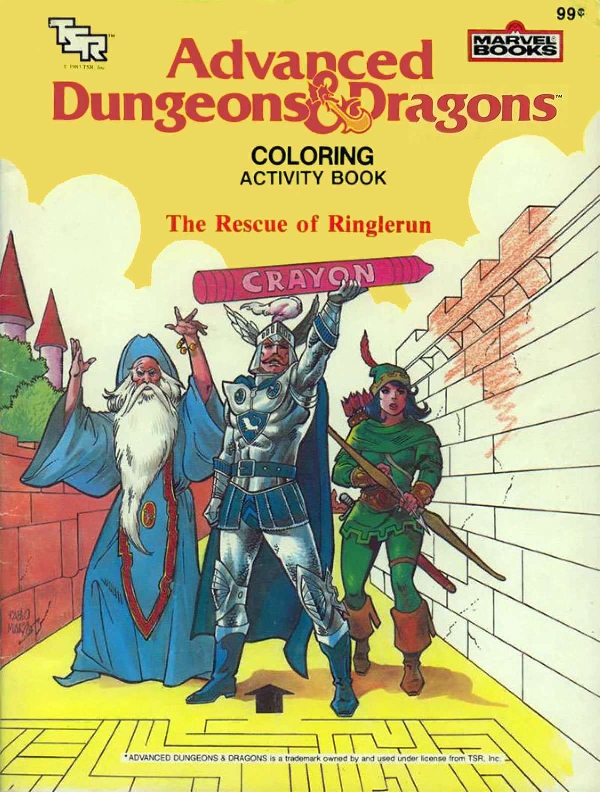 advanced dungeons and dragons coloring book
