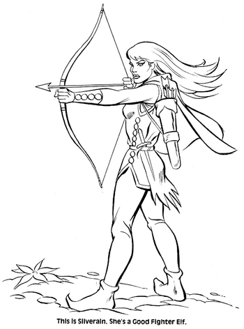 dungeons and dragons character coloring pages