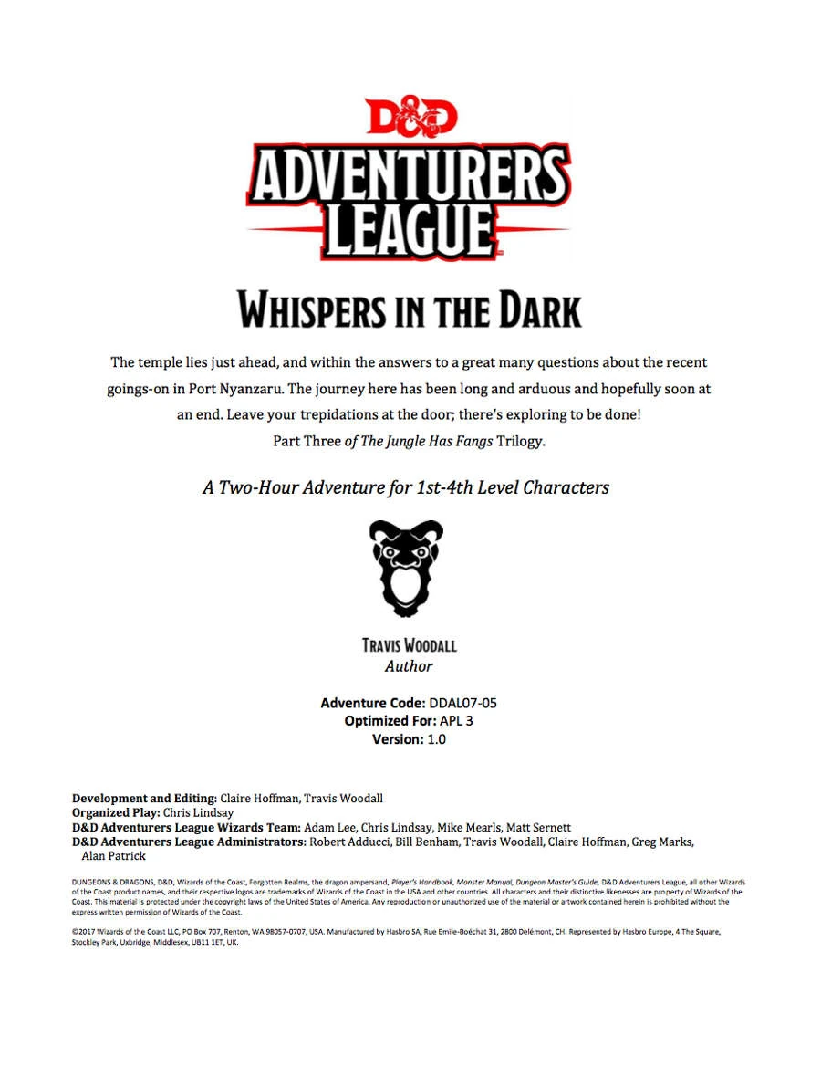 Whispers in the Dark | Dungeons & Dragons Lore Wiki | Fandom