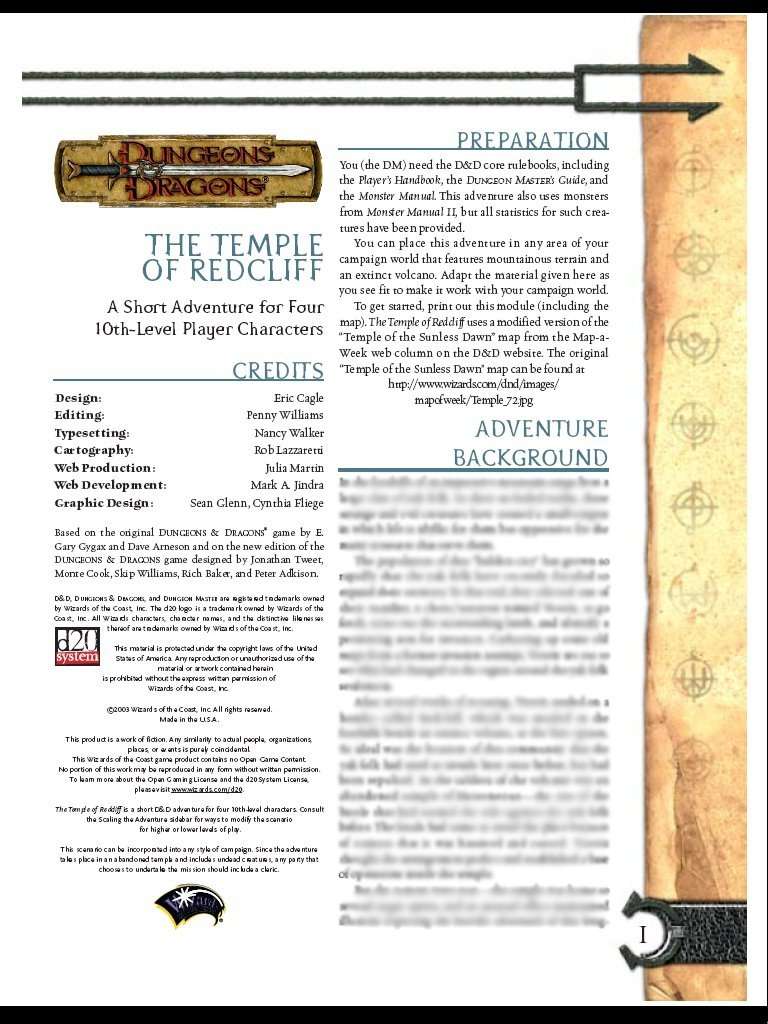 The Temple of Redcliff | Dungeons & Dragons Lore Wiki | Fandom