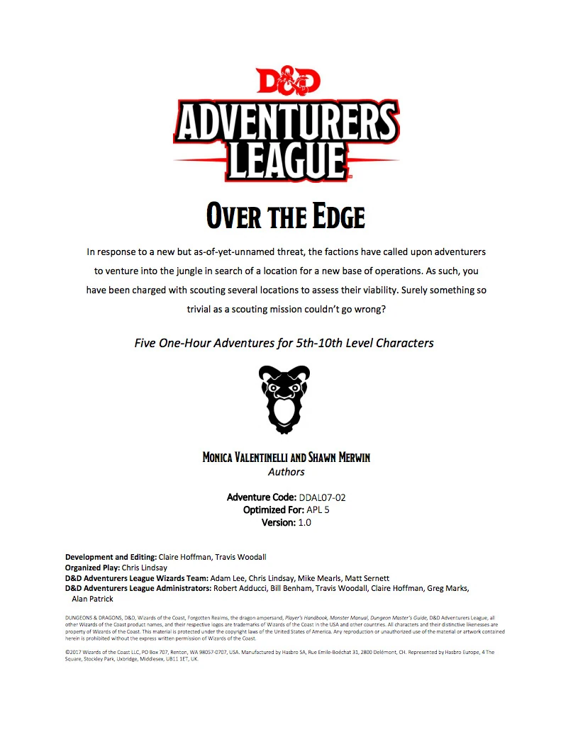 Over the Edge | Dungeons & Dragons Lore Wiki | Fandom