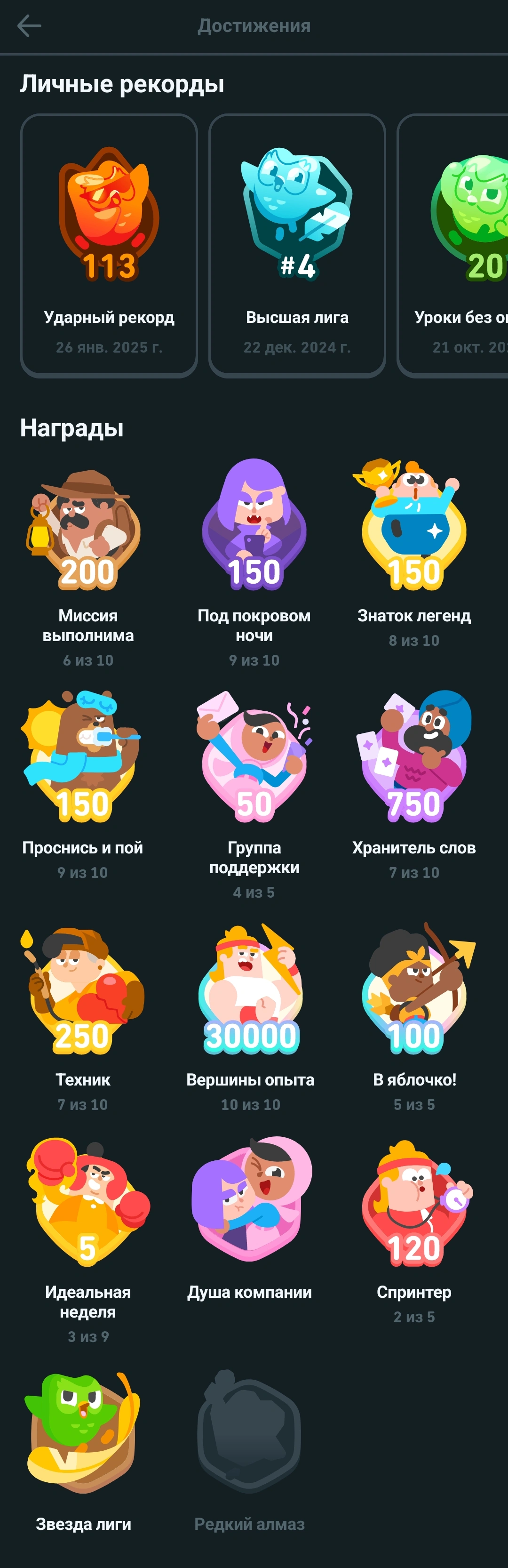 Достижения | Duolingo Вики | Fandom
