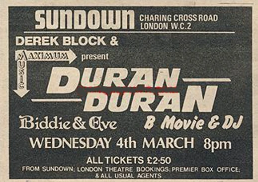 Duran Duran - (1981) - First UK Tour | Duran Duran Wiki | Fandom