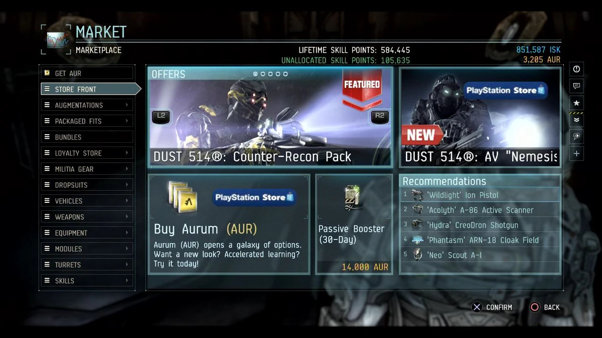 Marketplace | Dust 514 Wiki | Fandom