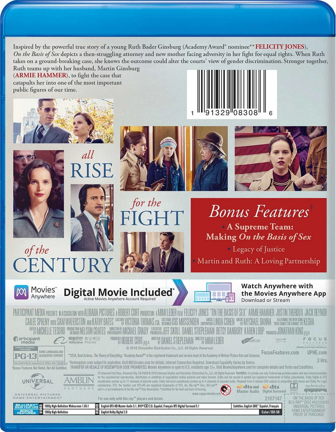 On the Basis of Sex | DVD/BD/UHD Database Wiki | Fandom