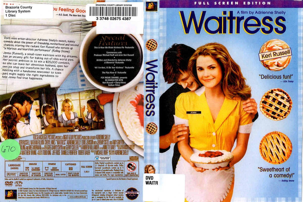 Waitress | DVD Database | Fandom