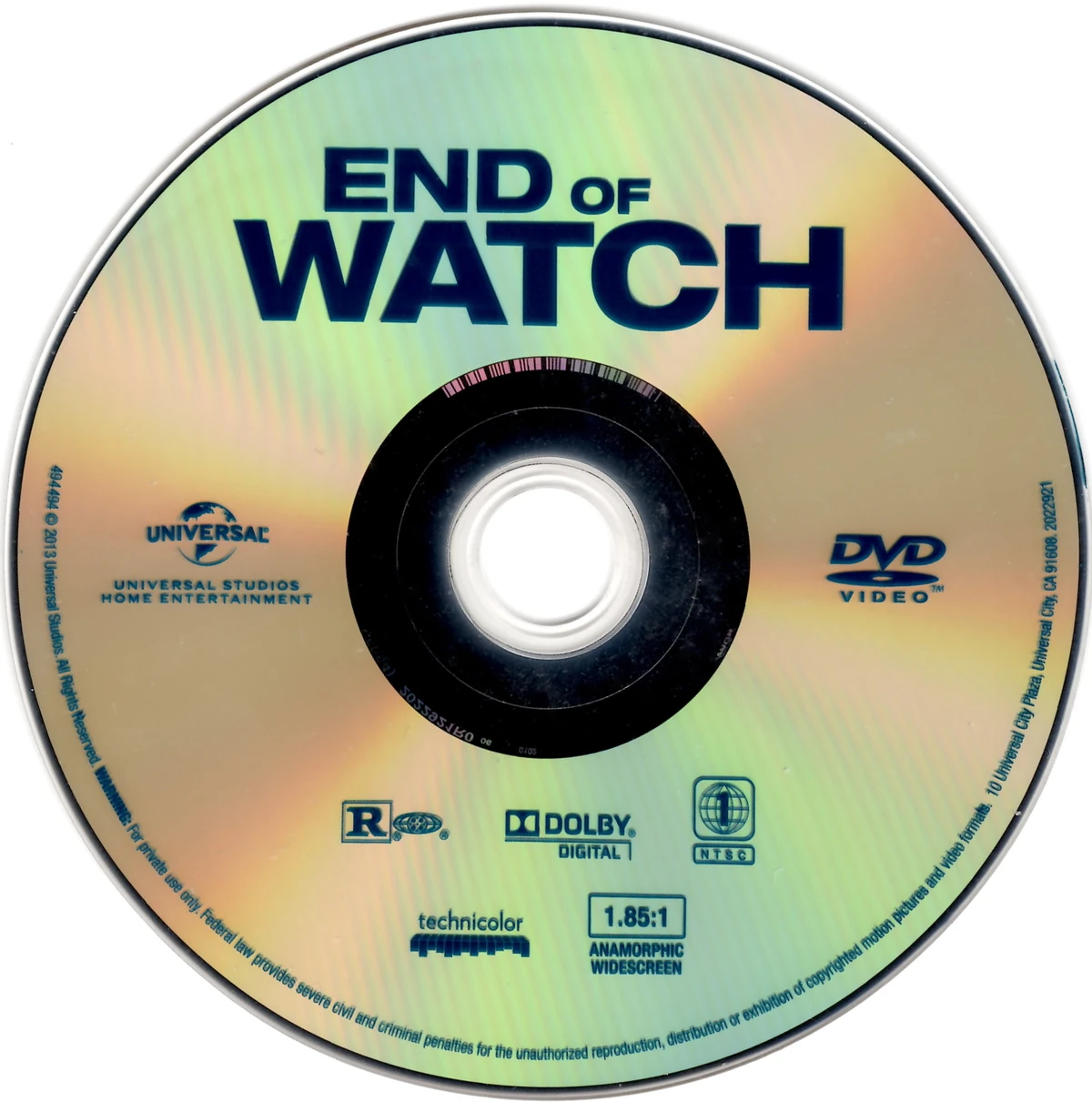 End of Watch | DVD Database | Fandom