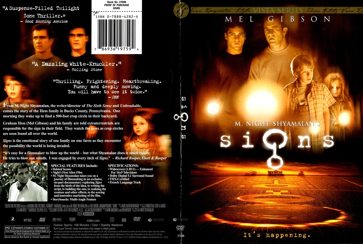 Signs | DVD Database | Fandom