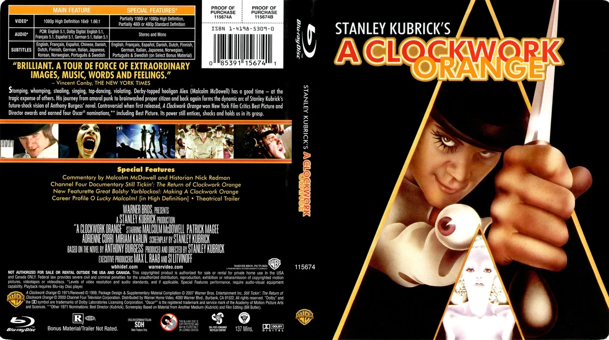 A Clockwork Orange (2007 Reissue) | DVD Database | Fandom