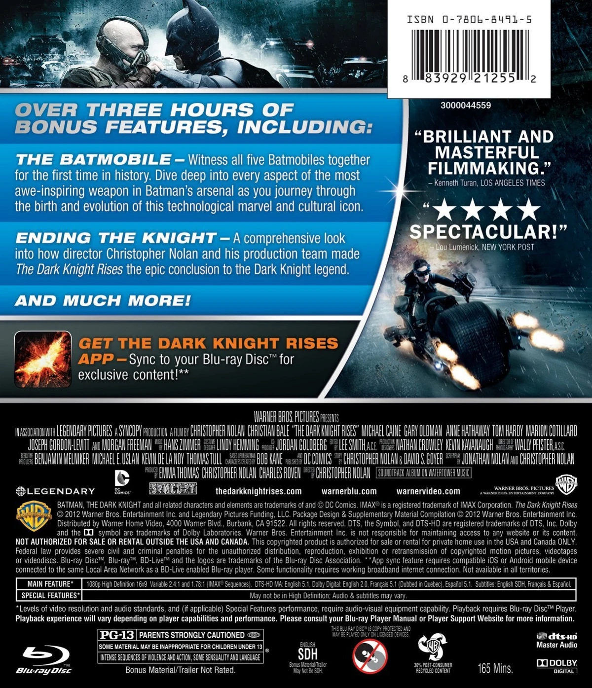 The Dark Knight Rises | DVD Database | Fandom