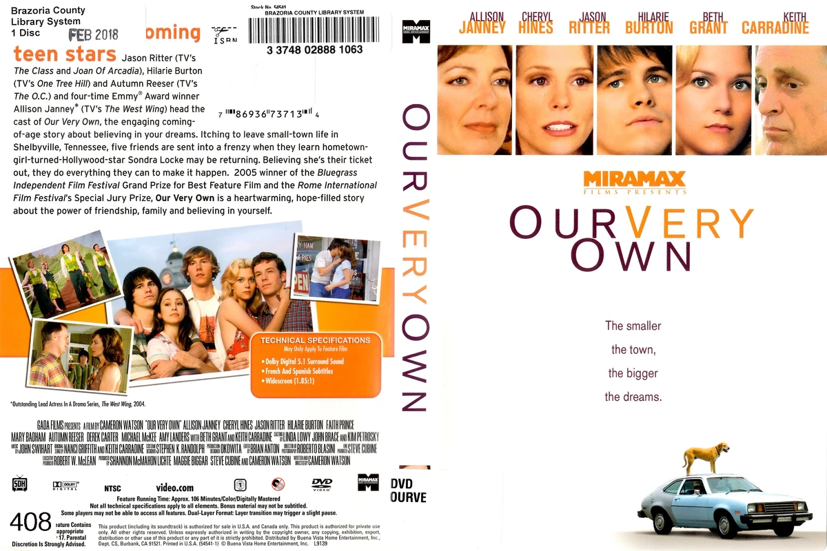 Our Very Own | DVD Database | Fandom