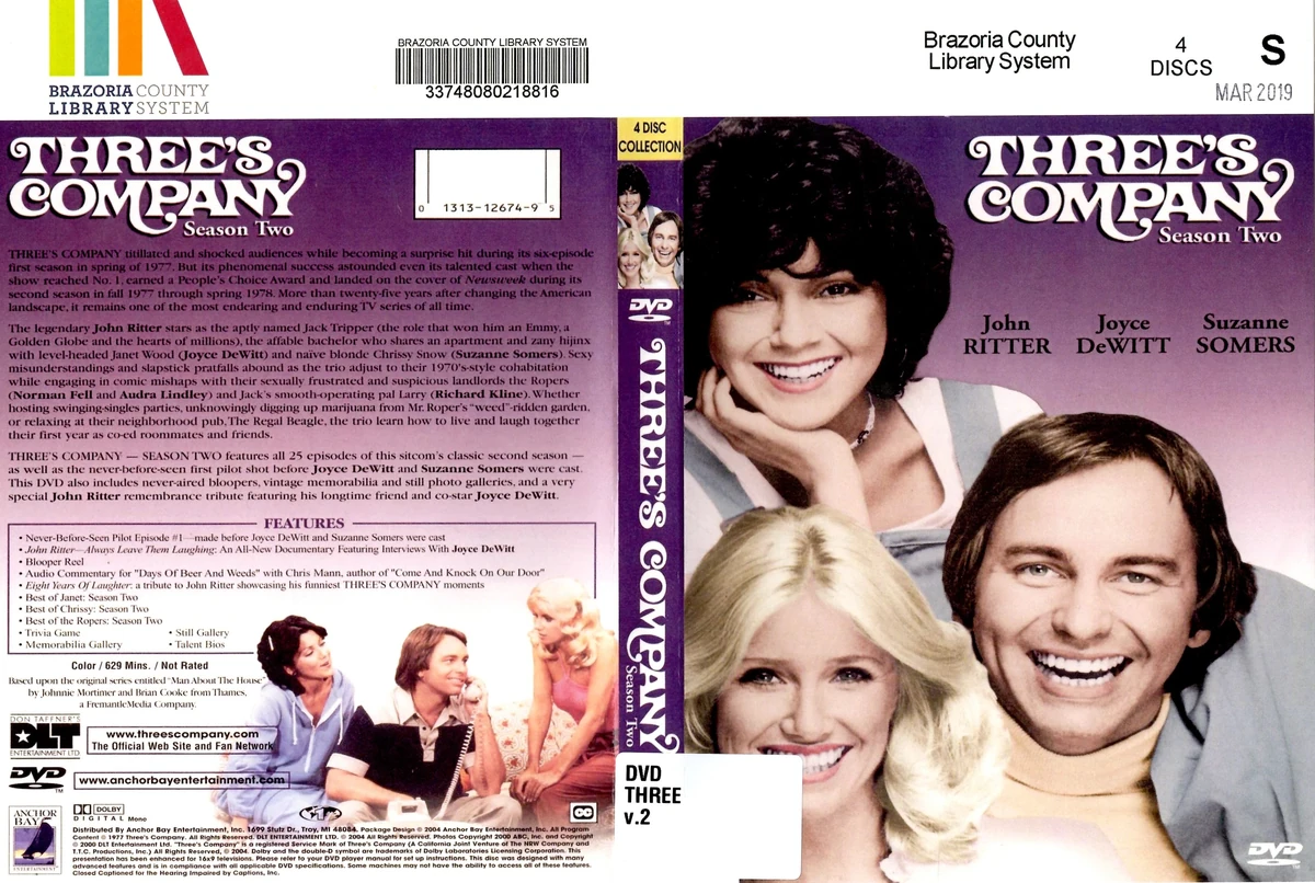 Three's Company: Season Two | DVD Database | Fandom