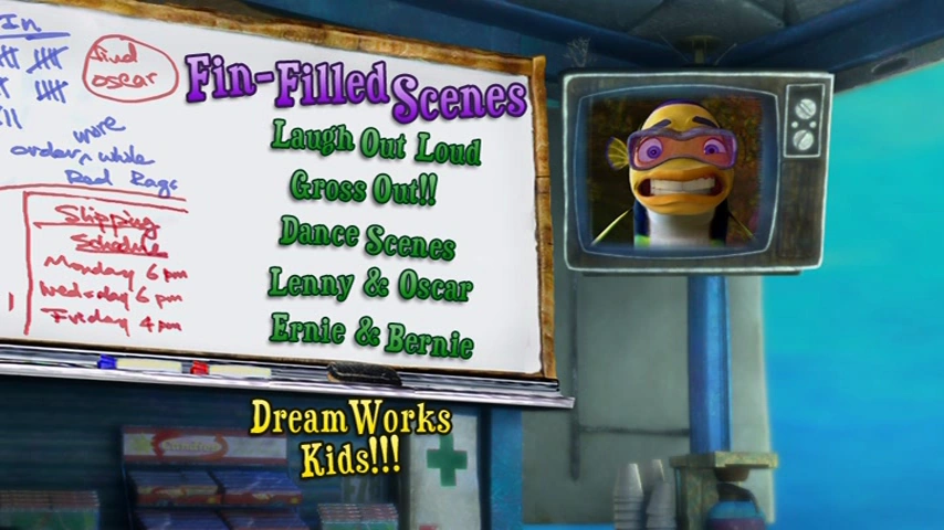 Shark Tale/DVD Contents/Menus | DVD Database | Fandom