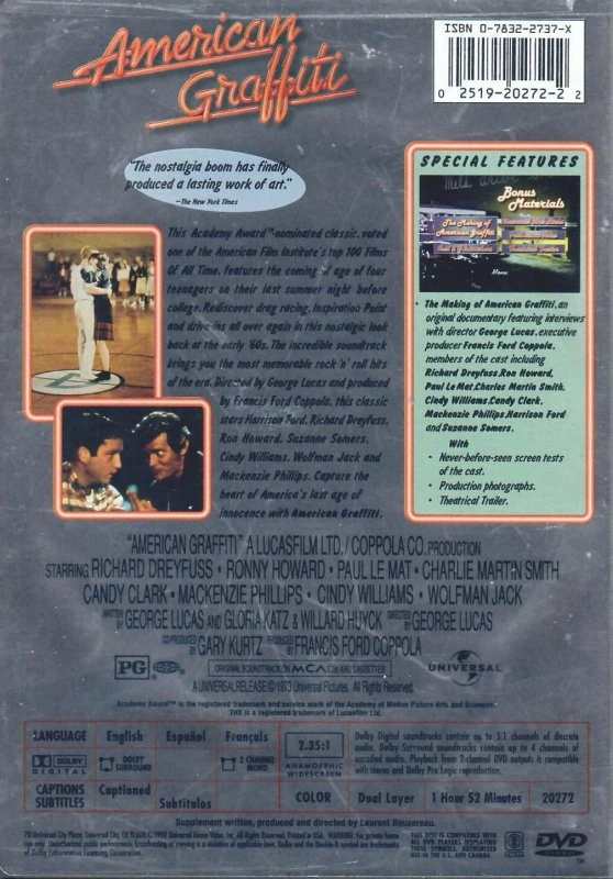 American Graffiti | DVD Database | Fandom