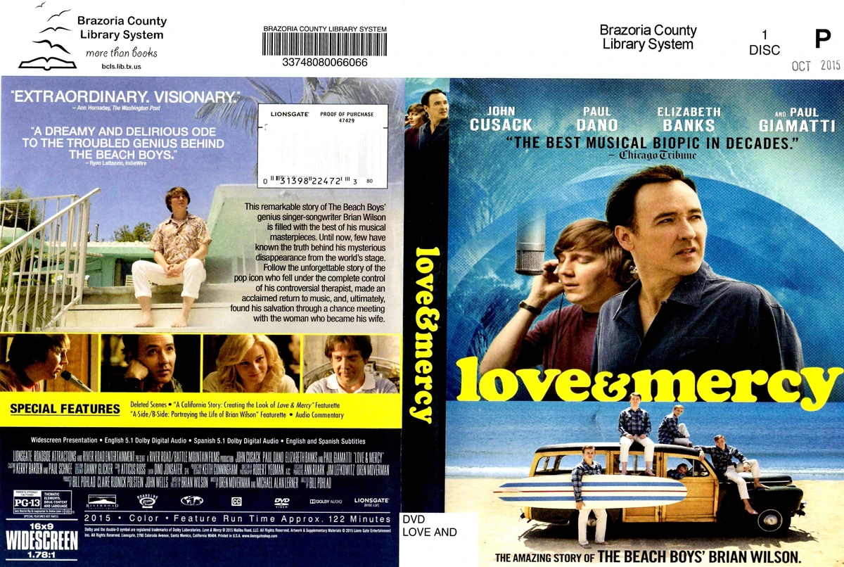 Love & Mercy | DVD Database | Fandom
