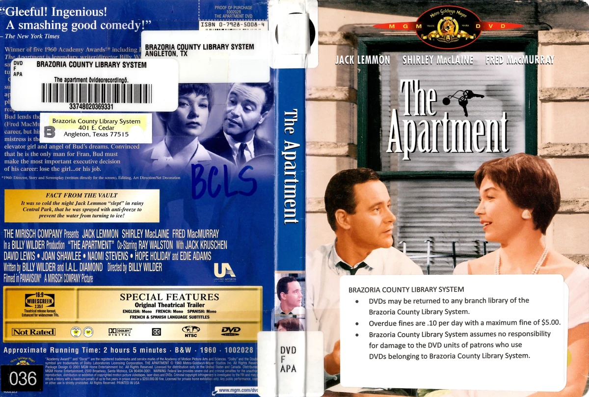 The Apartment | DVD Database | Fandom