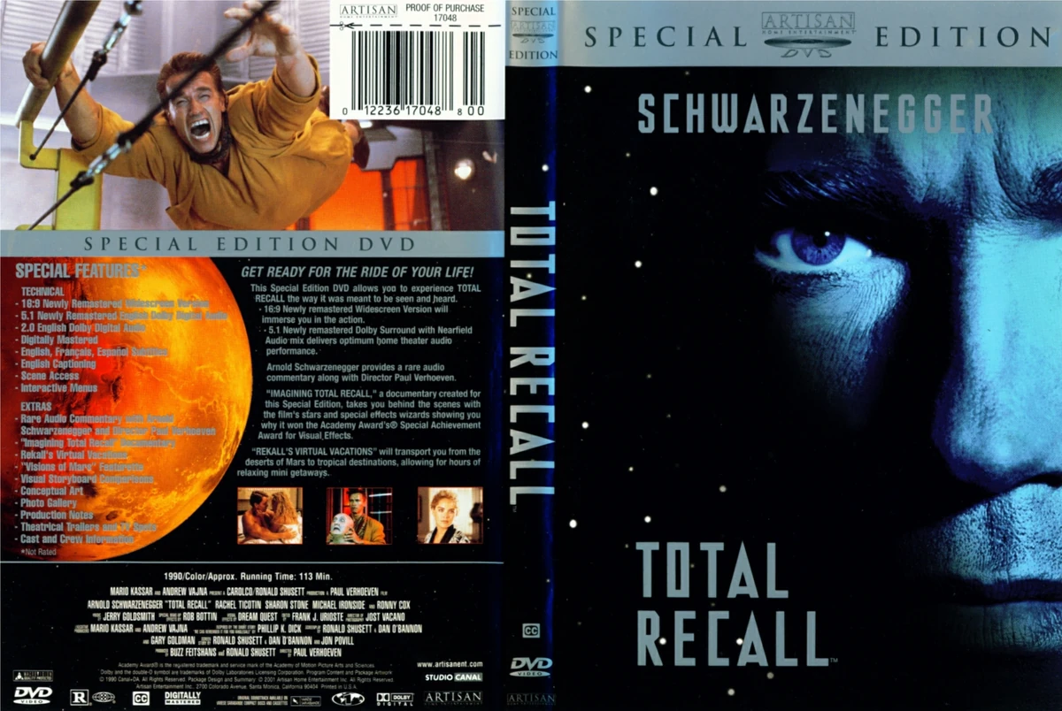 Total Recall: Special Edition | DVD Database | Fandom